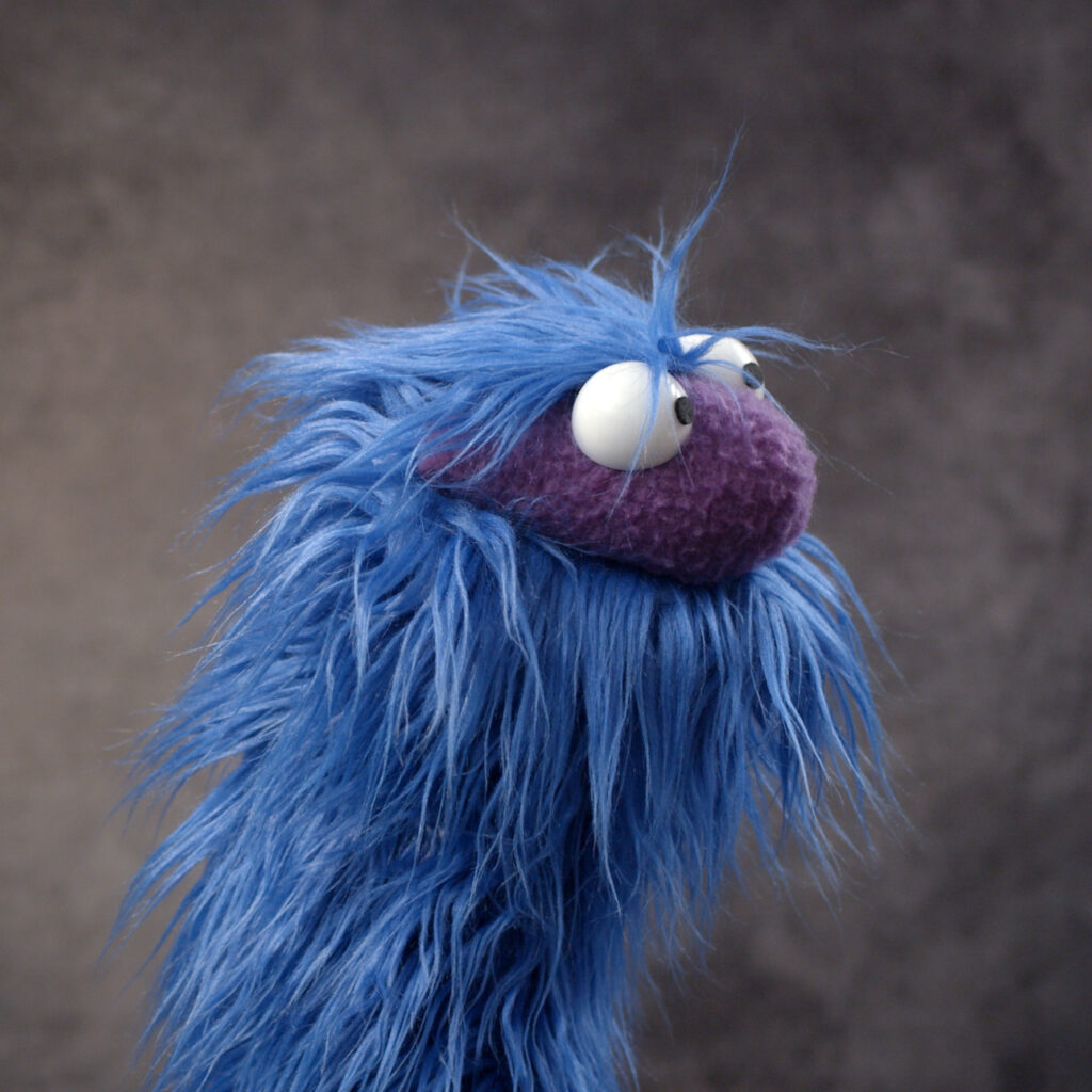 Sonk Puppets! Professional Practice Hand Puppet (blue/purple ...
