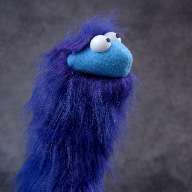 Sonk Puppets! Professional Practice Hand Puppet (purple and blue ...