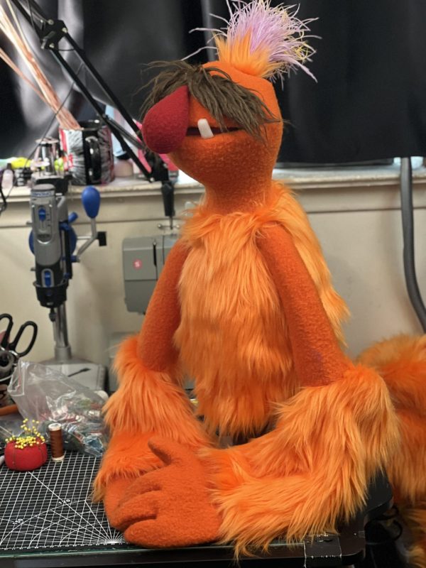 Professional Live Hands Puppet “Ogre” (orange) – Operation: Puppet