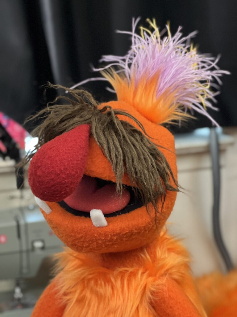 Professional Live Hands Puppet “Ogre” (orange) – Operation: Puppet
