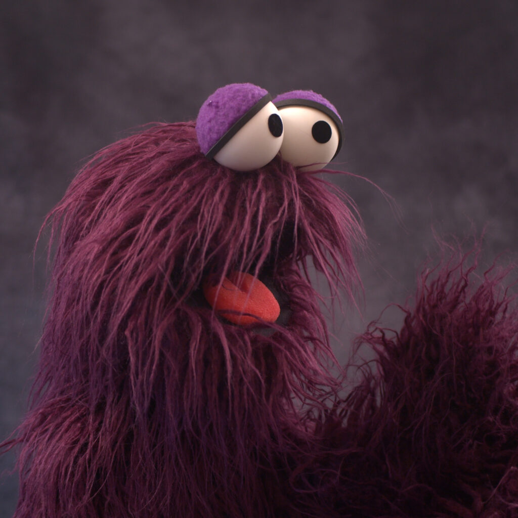 Professional Live Hands Monster Puppet (purple) – Operation: Puppet
