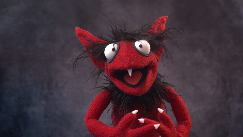 Red Gobble-in Professional Hand Puppet – Operation: Puppet