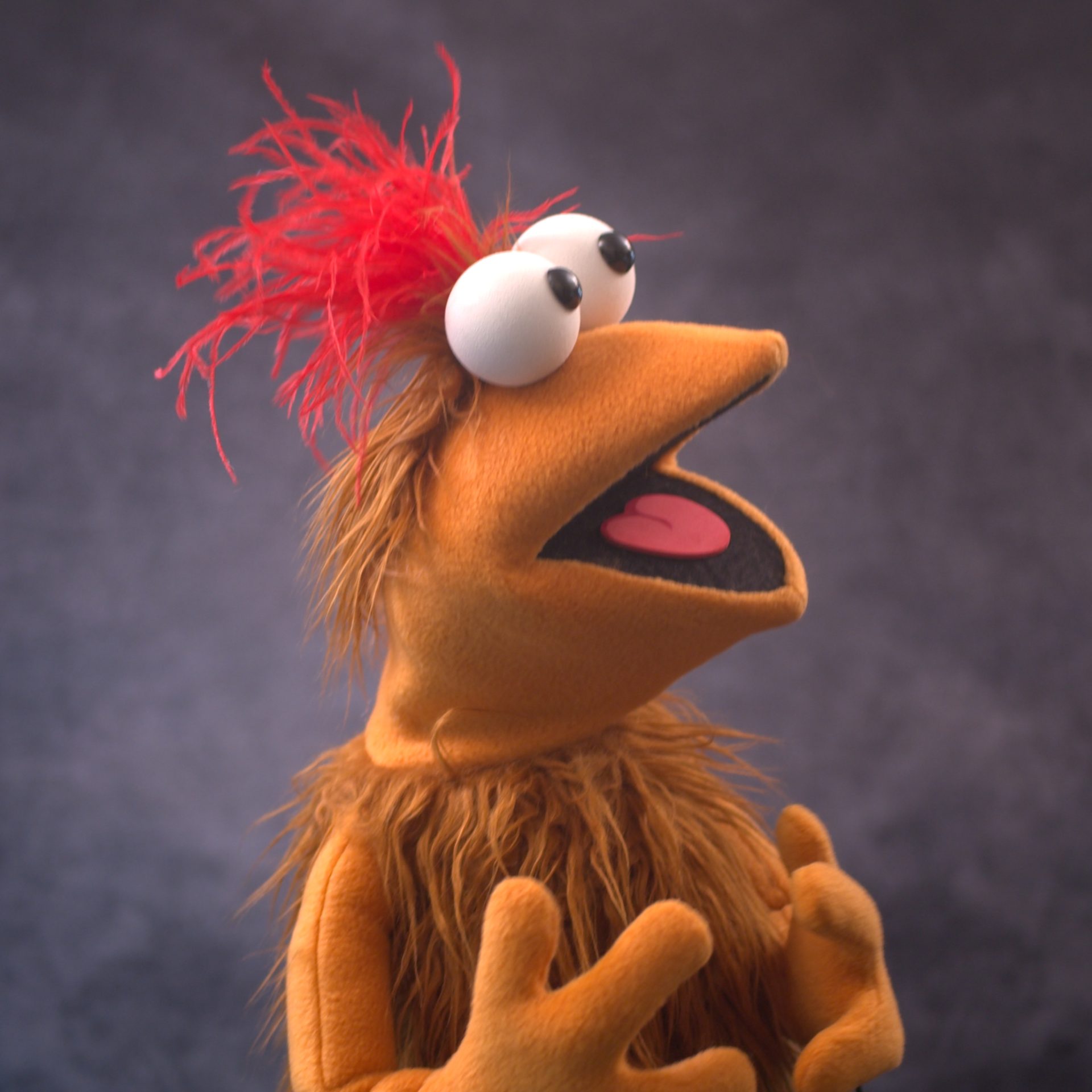 Orange and Brown Greeblee Professional Hand Puppet – Operation: Puppet