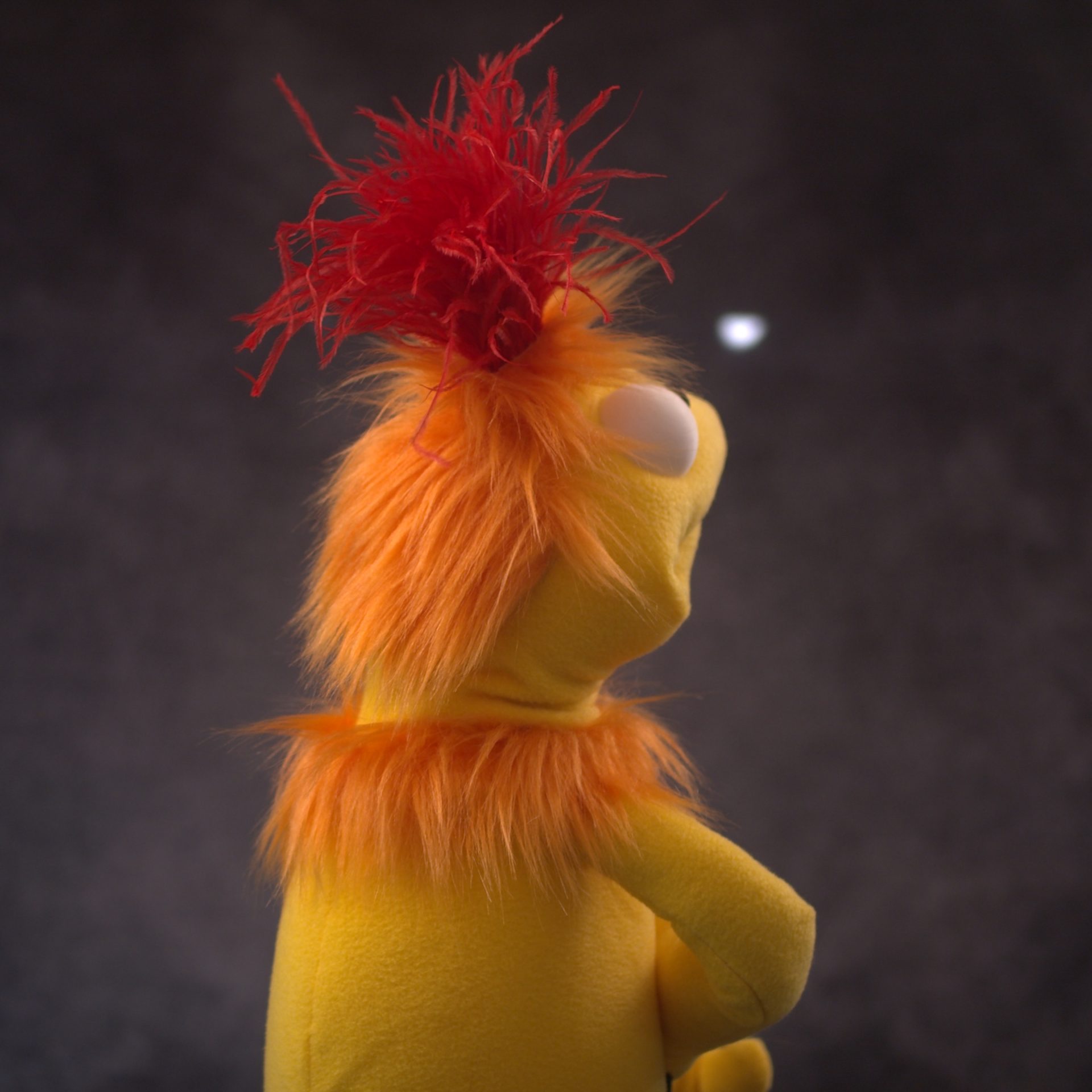 Yellow Fleece Greeblee Professional Hand Puppet – Operation: Puppet