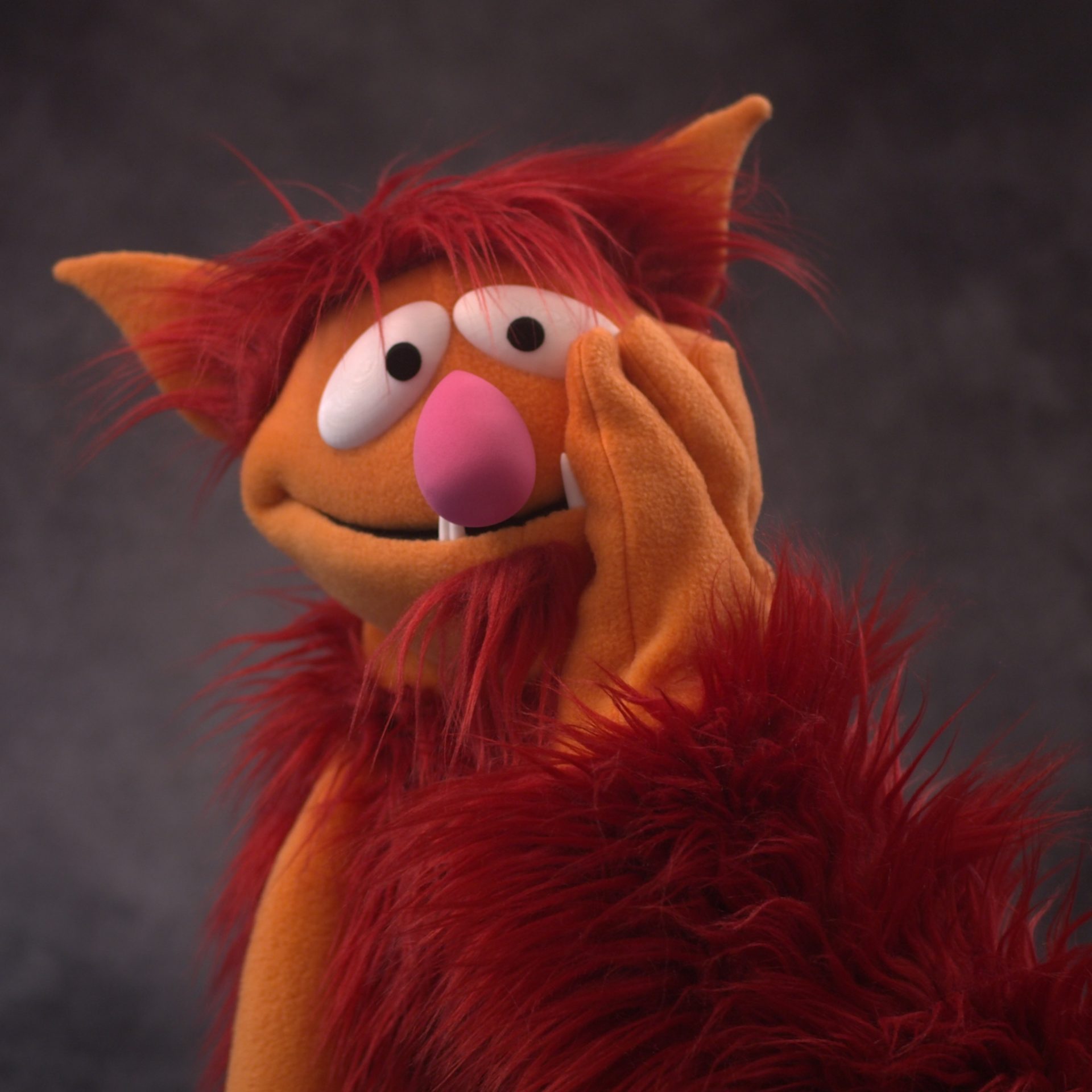 Professional Live Hands Puppet Orange Ogre – Operation: Puppet