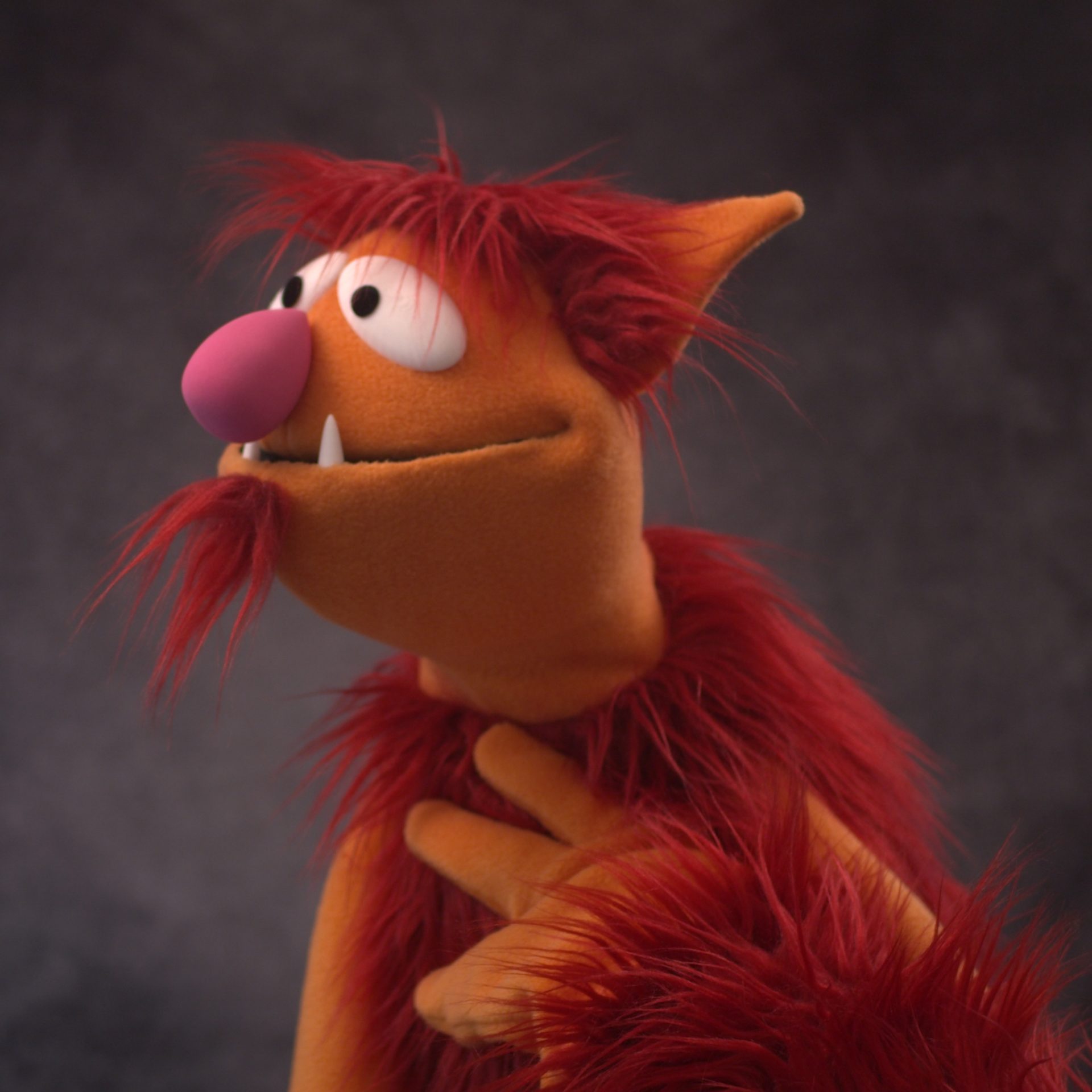 Professional Live Hands Puppet Orange Ogre – Operation: Puppet