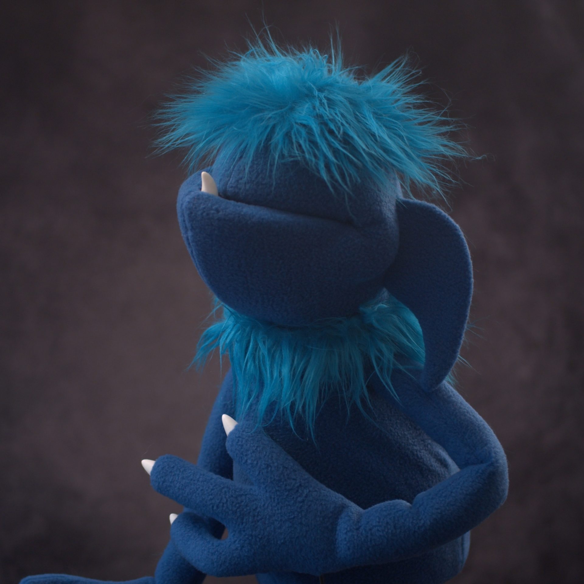 Blue Goblin Hand and Rod Puppet – Operation: Puppet