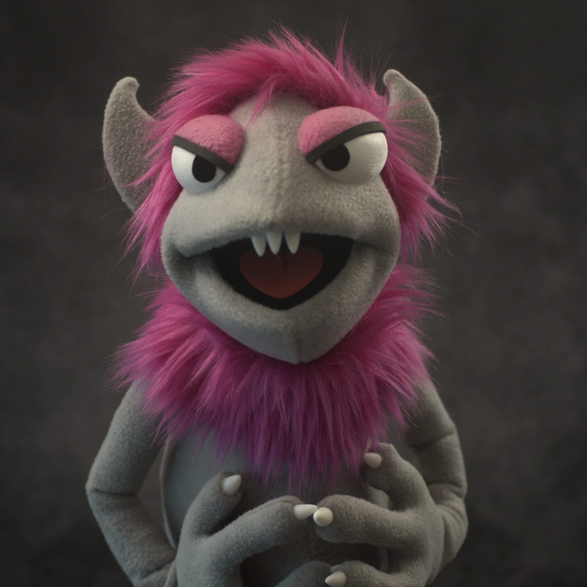 Grey Goblin Hand and Rod Puppet – Operation: Puppet