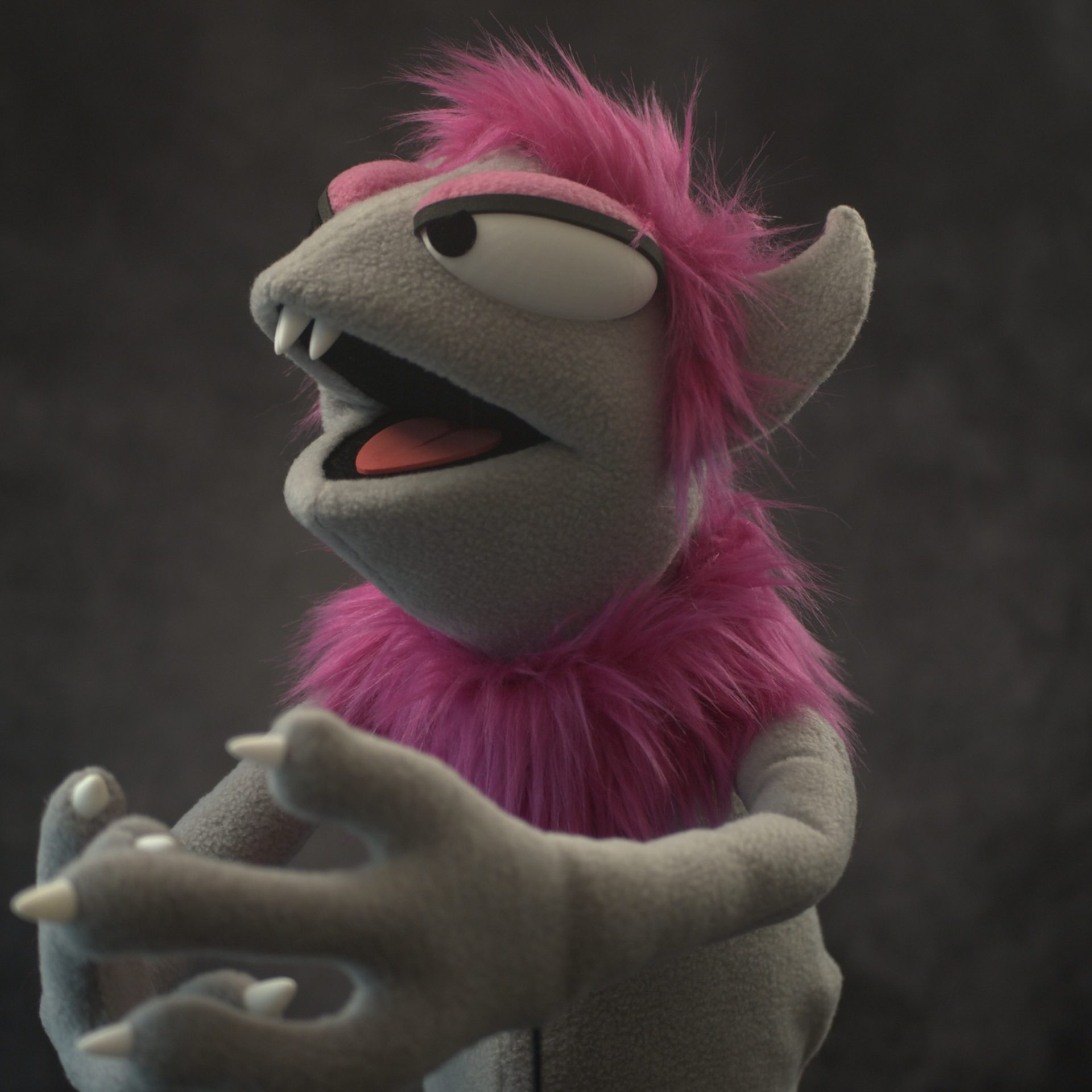 Grey Goblin Hand and Rod Puppet – Operation: Puppet