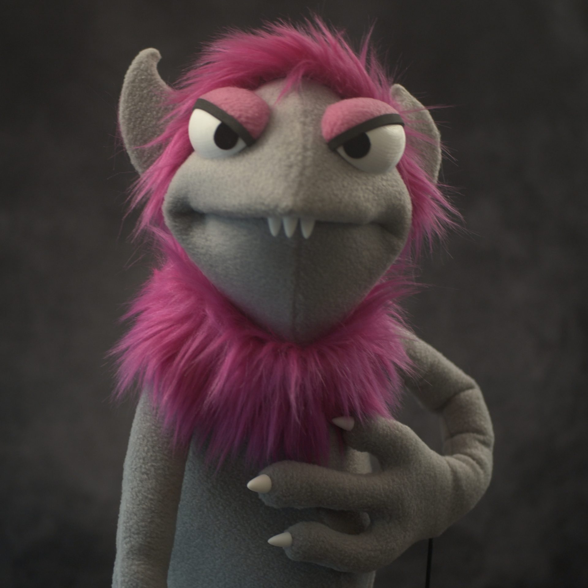 Grey Goblin Hand and Rod Puppet – Operation: Puppet