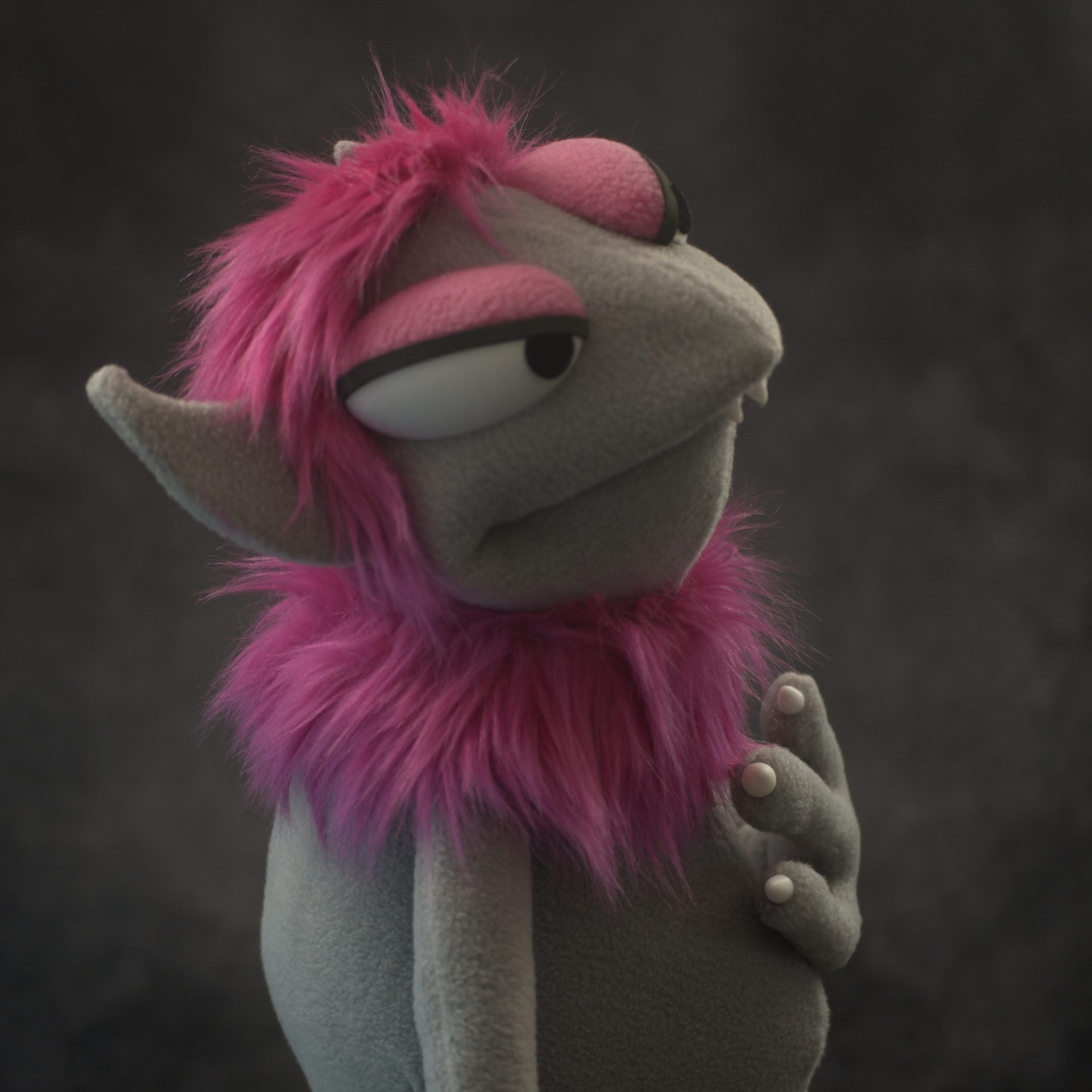 Grey Goblin Hand and Rod Puppet – Operation: Puppet