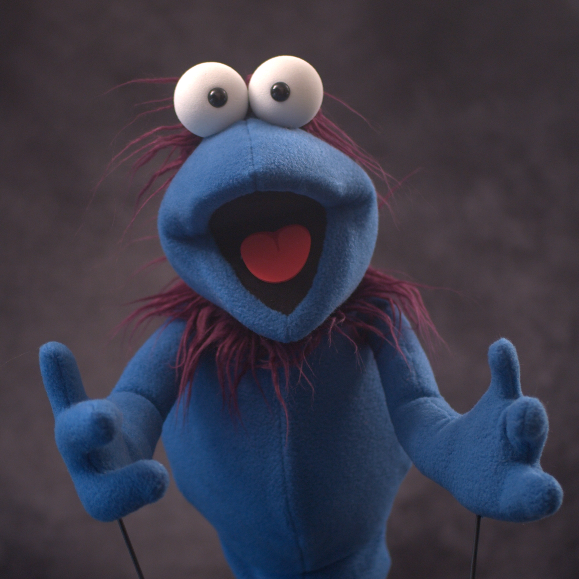 Blue/Purple Greeblee Professional Hand Puppet – Operation: Puppet