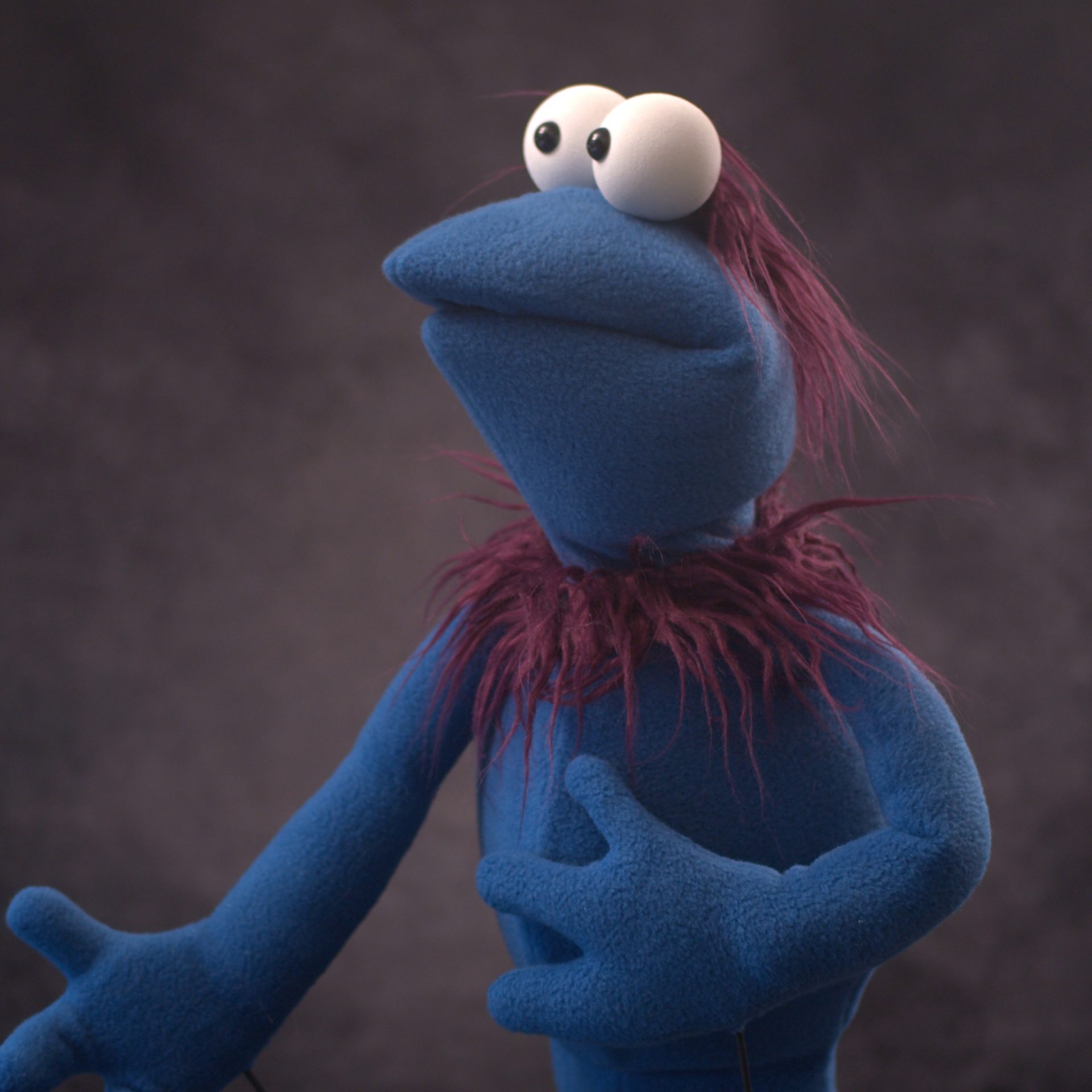 Blue/Purple Greeblee Professional Hand Puppet – Operation: Puppet