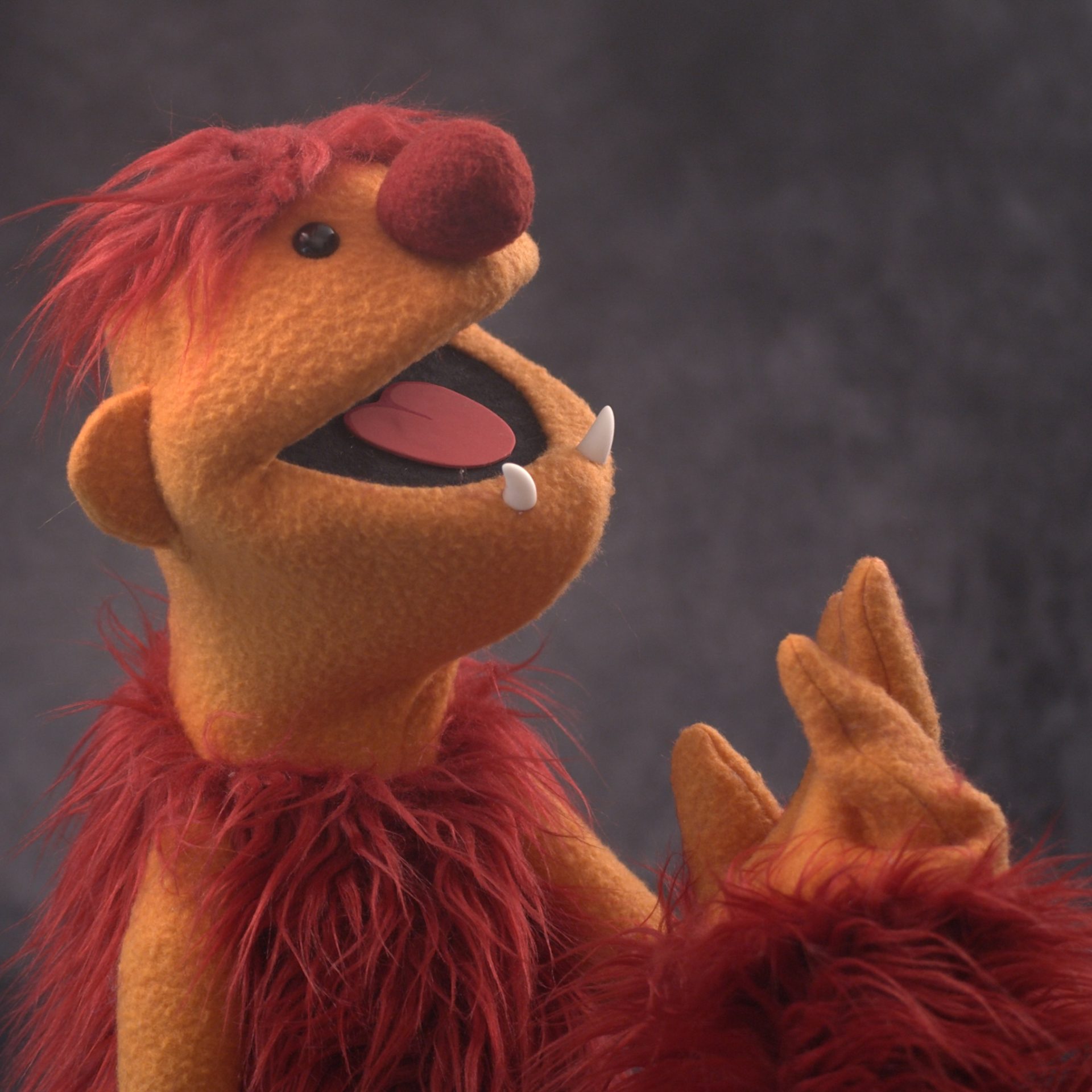 Professional Live Hands Puppet Orange Ogre – Operation: Puppet