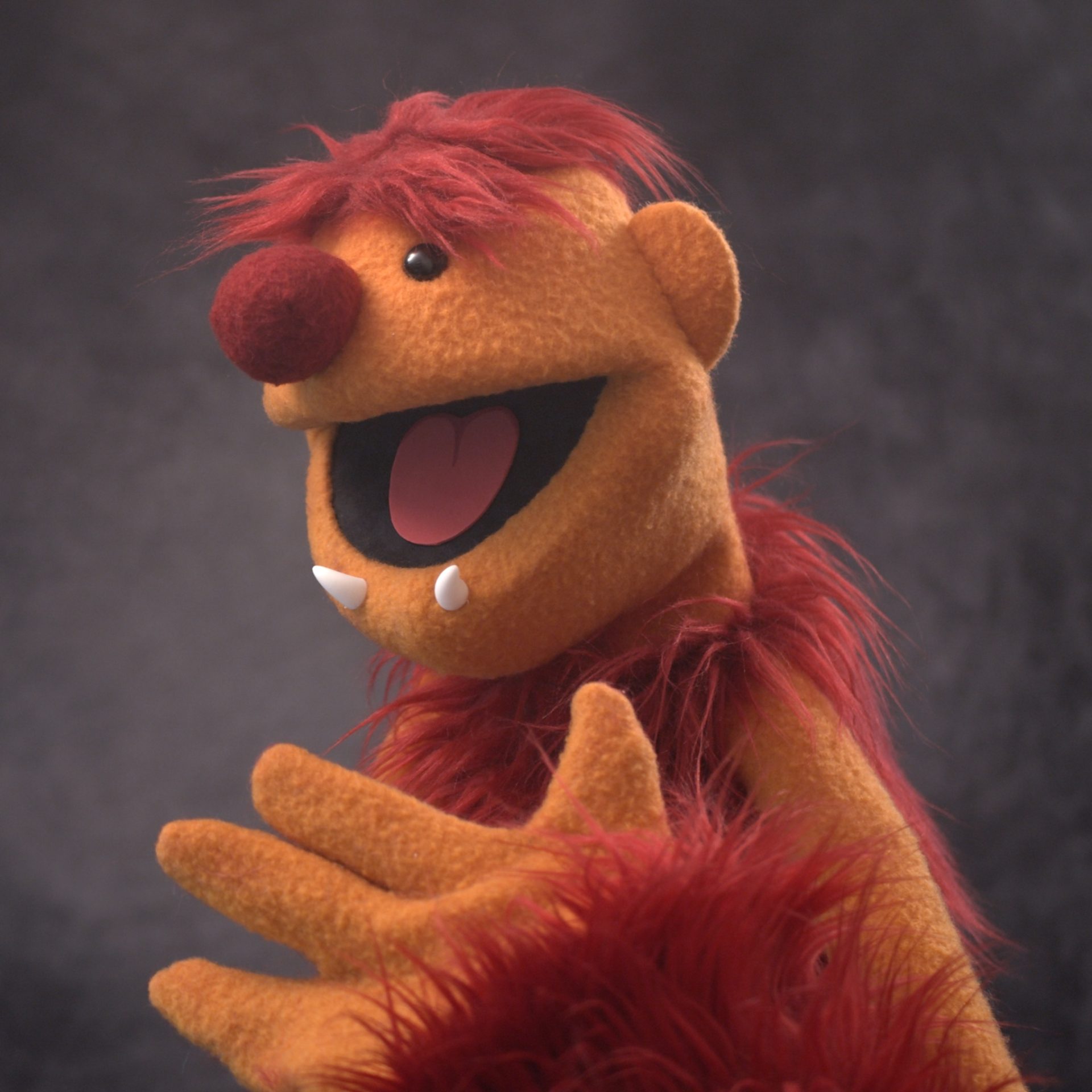 Professional Live Hands Puppet Orange Ogre – Operation: Puppet