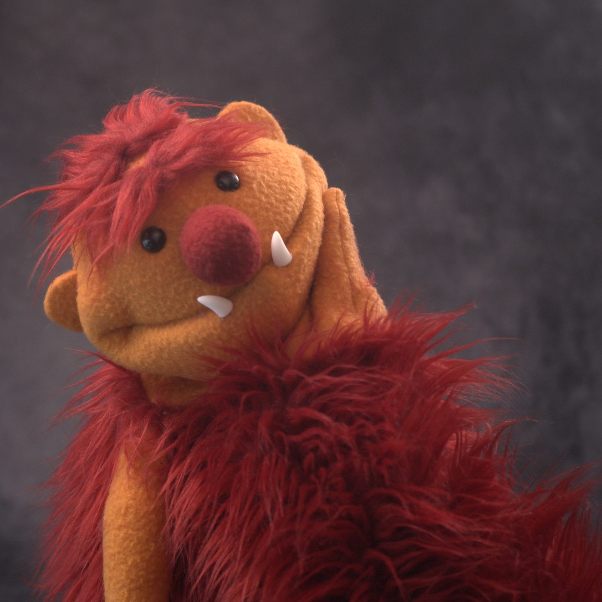 Professional Live Hands Puppet Orange Ogre – Operation: Puppet