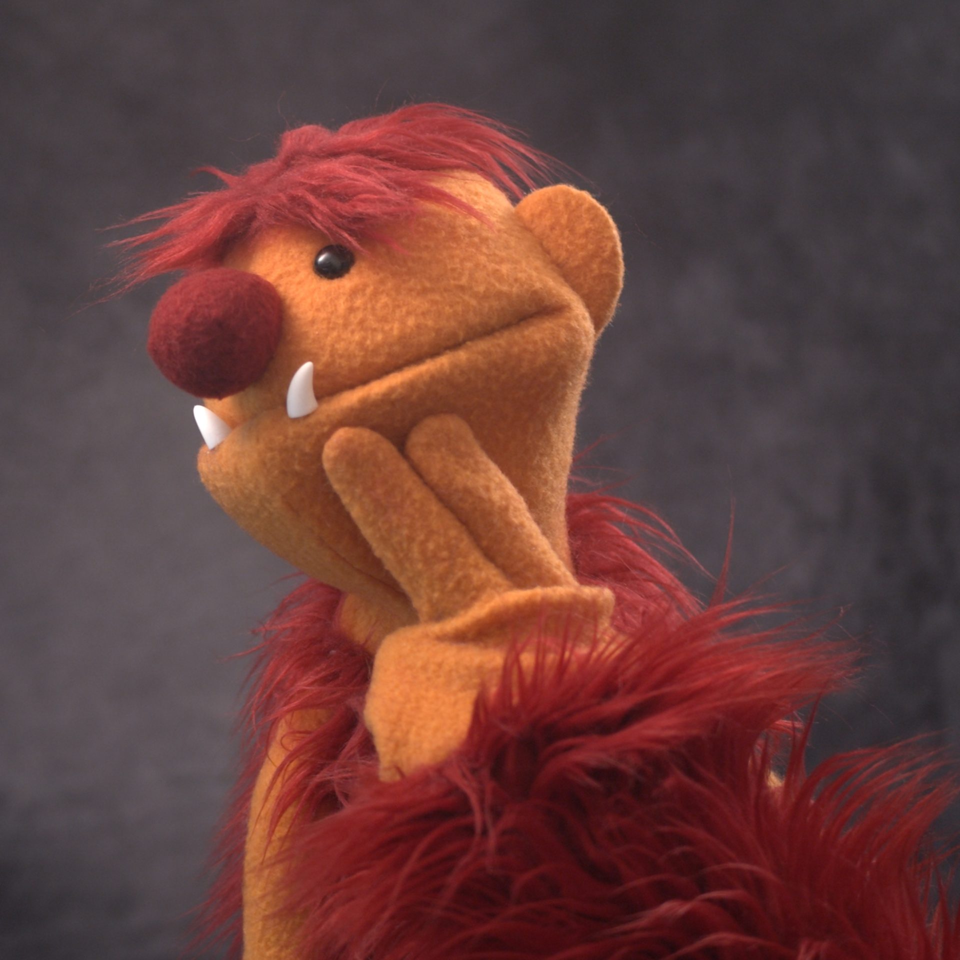 Professional Live Hands Puppet Orange Ogre – Operation: Puppet