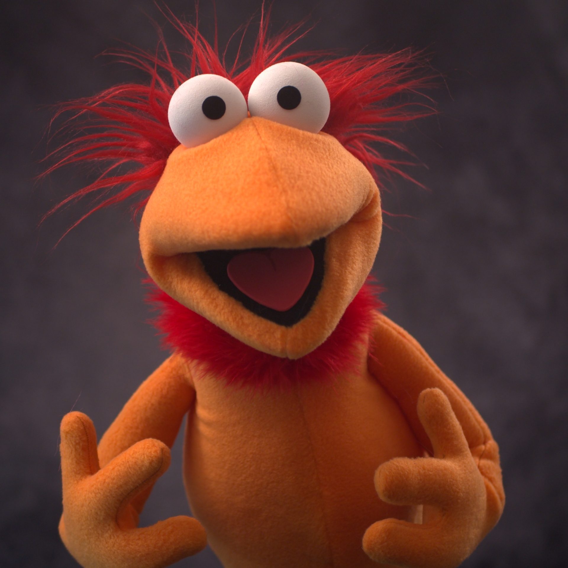 Orange/Red Greeblee Professional Hand Puppet – Operation: Puppet