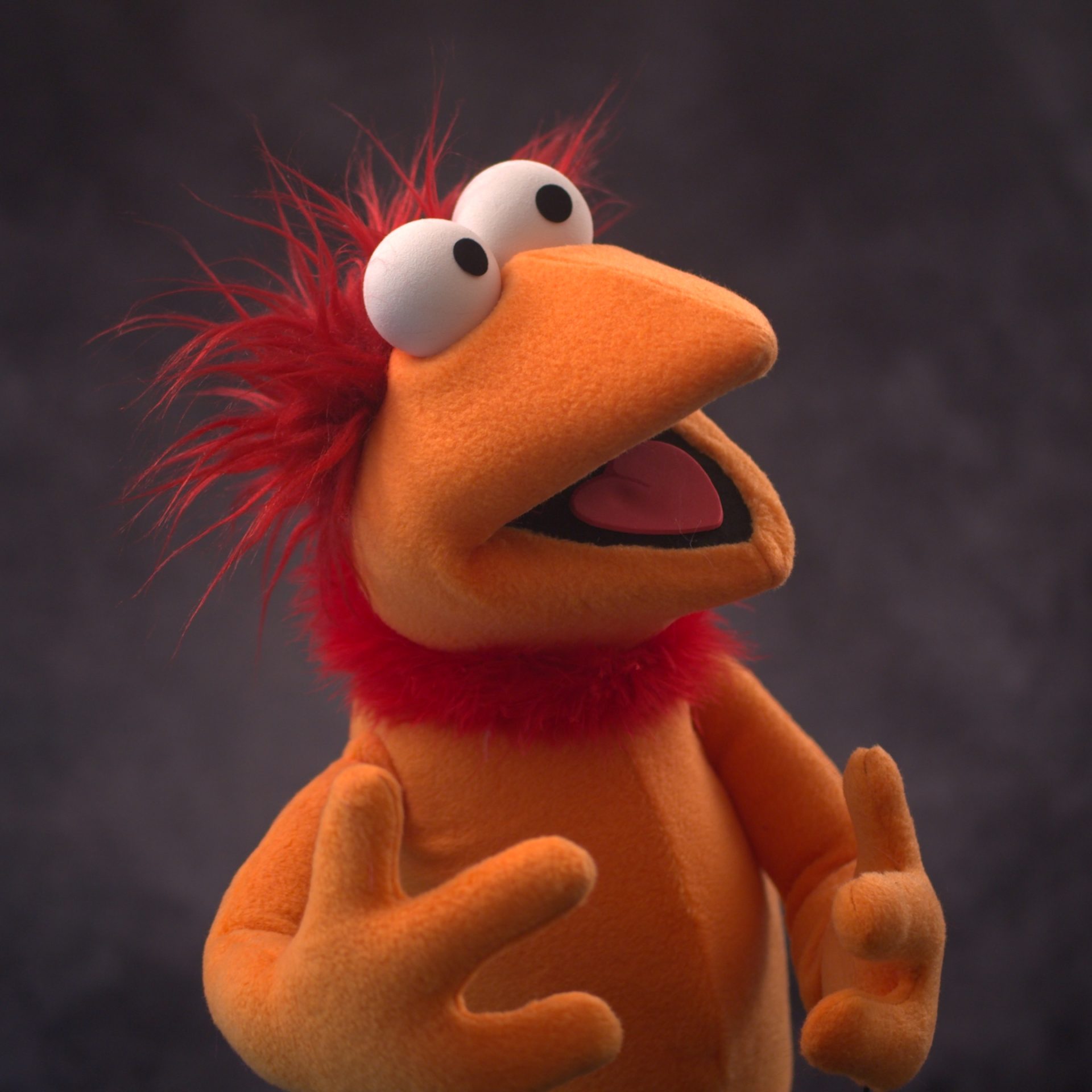 Orange/Red Greeblee Professional Hand Puppet – Operation: Puppet