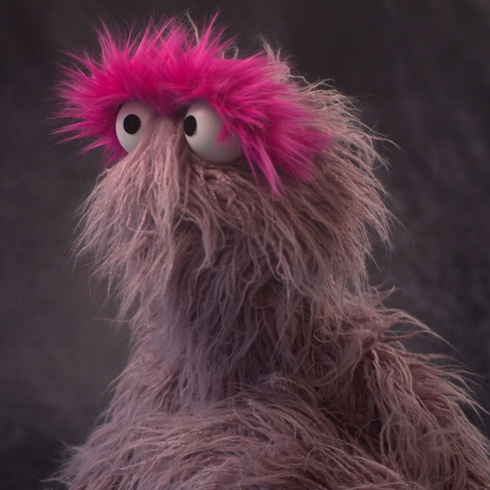 Live Hands Pink Furry Monster with eyebrow mech – Operation: Puppet