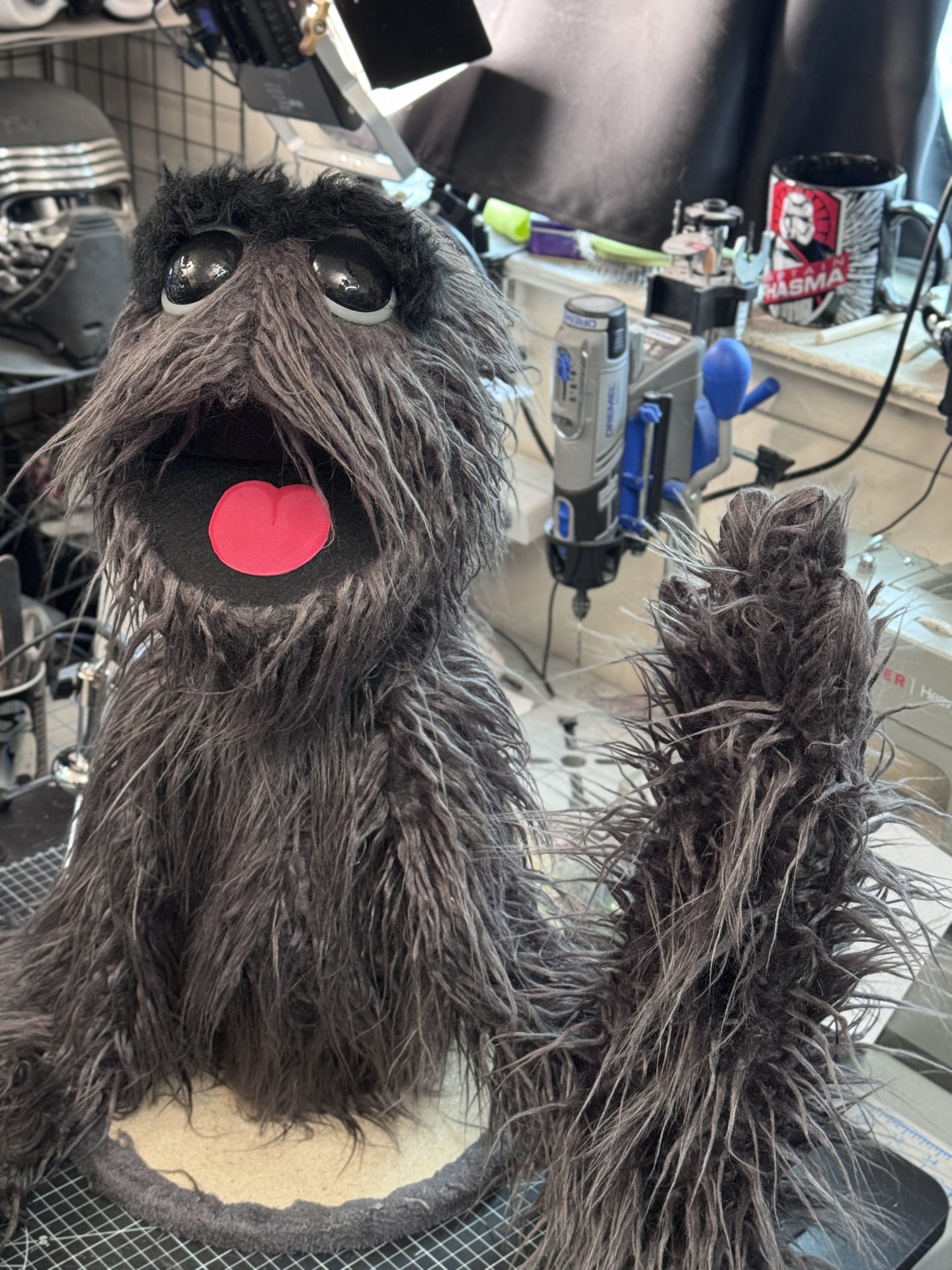 Custom Live Hands Furry Monster with eyebrow mech – Operation: Puppet