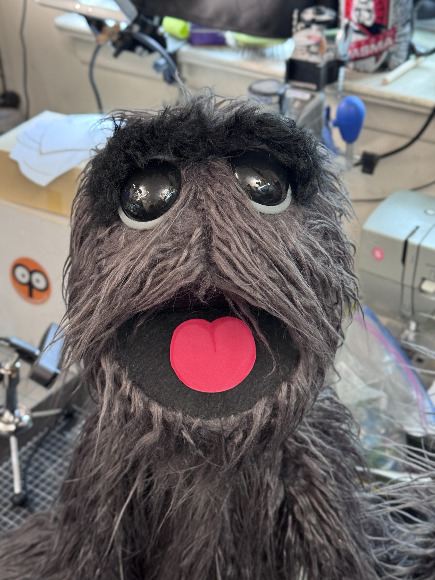 Custom Live Hands Furry Monster with eyebrow mech – Operation: Puppet
