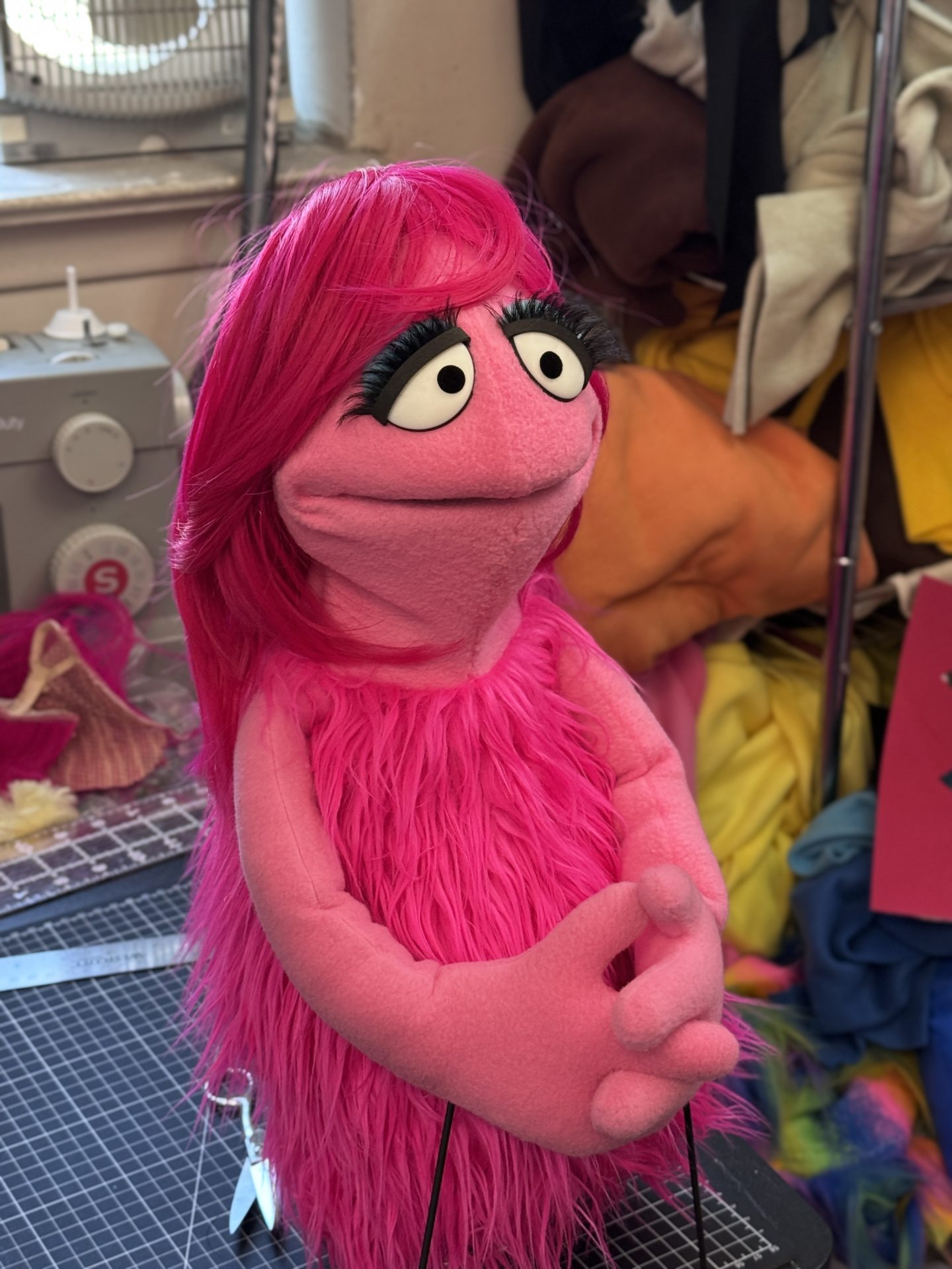 Custom Pink Nurnee Hand & Rod Puppet – Operation: Puppet